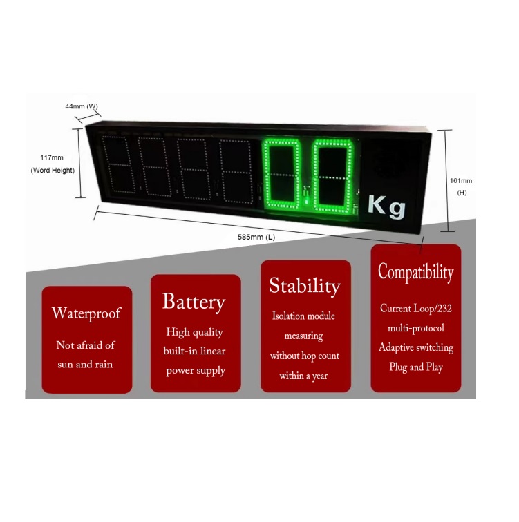 Waterproof Remote Display Manufacturers,Large Size Digital Tube Display ...