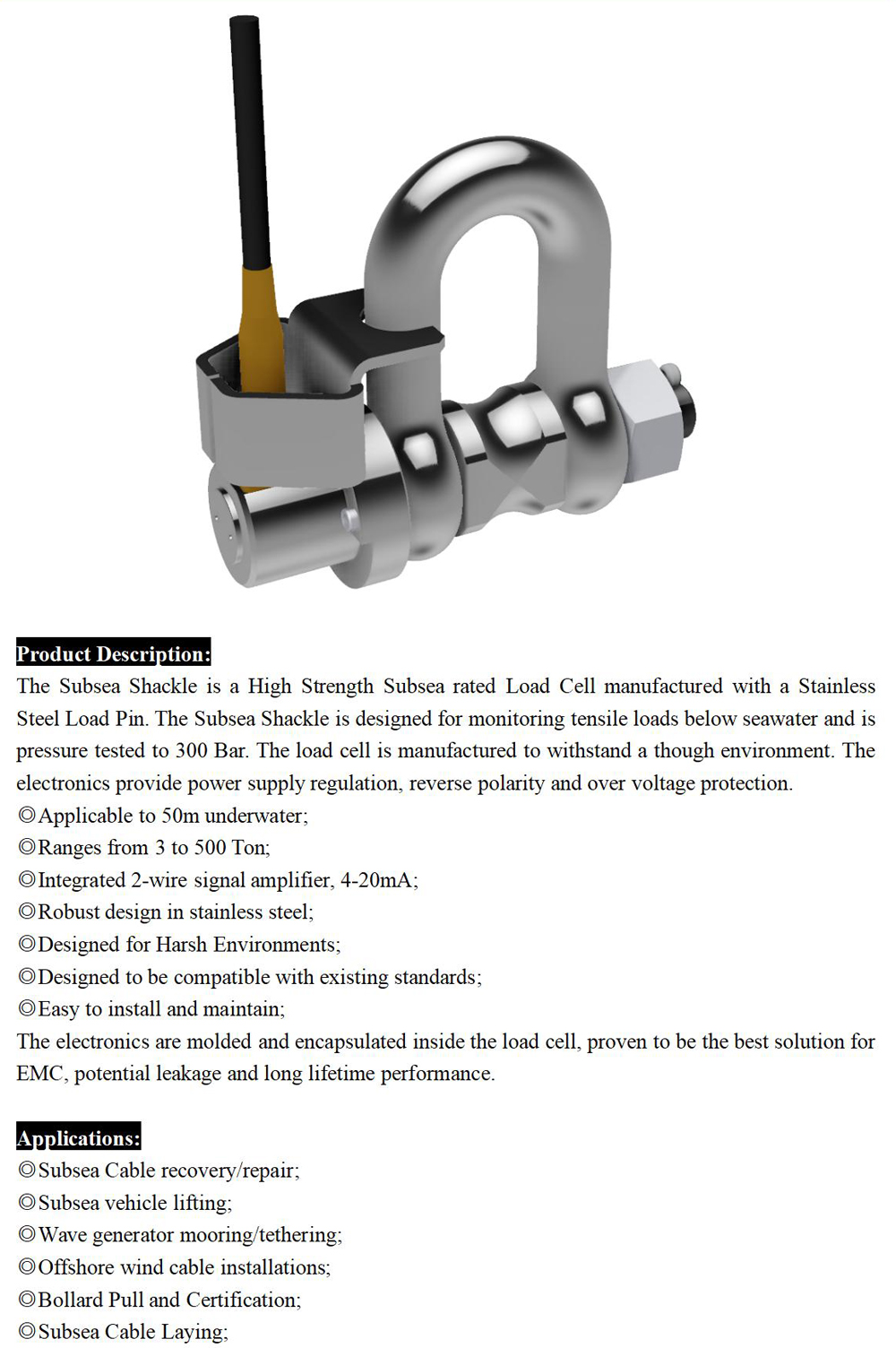 Rod-End Shackle Tension Load Cell Manufacturers,Dynamic Load Monitoring ...